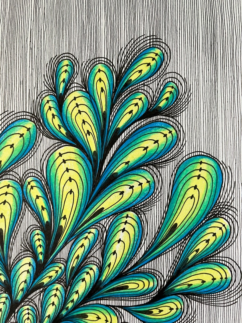 Zentangle Art / Tangle Art / Doodle Art / Wall Art / Wall Decor / Fine ...