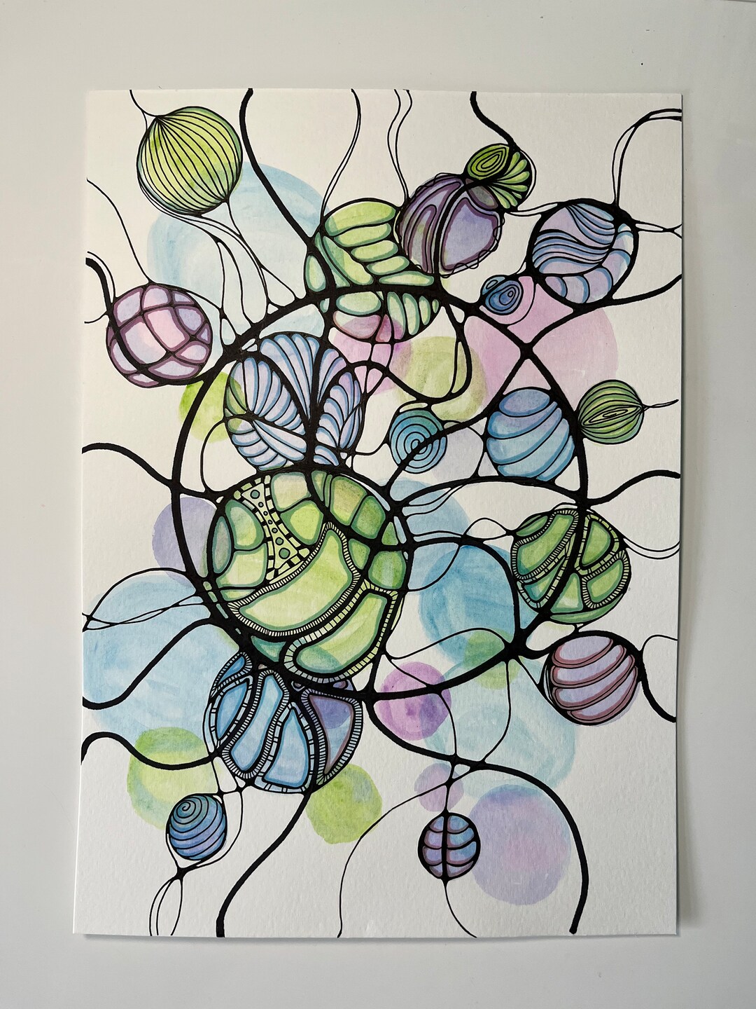 Zentangle Art / Fine Line Art / Doodle Art / Zentangle Inspired Wall ...