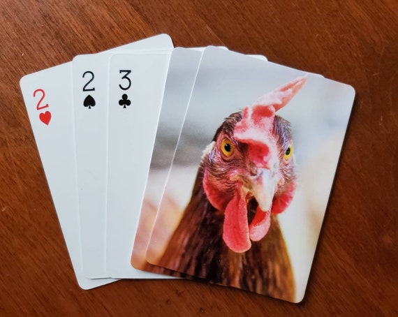 Chicken Playing Cards Deck of Cards Standard Deck Backyard | Etsy