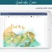 Digital Notebook Cover Green-gold Watercolor for iPad Goodnotes or ...