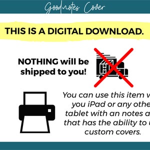 Digital Notebook Cover Green-gold Watercolor for iPad Goodnotes or ...