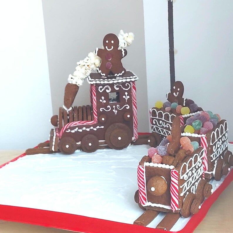 Polar Express Gingerbread Train Template: Digital Download With Recipes ...