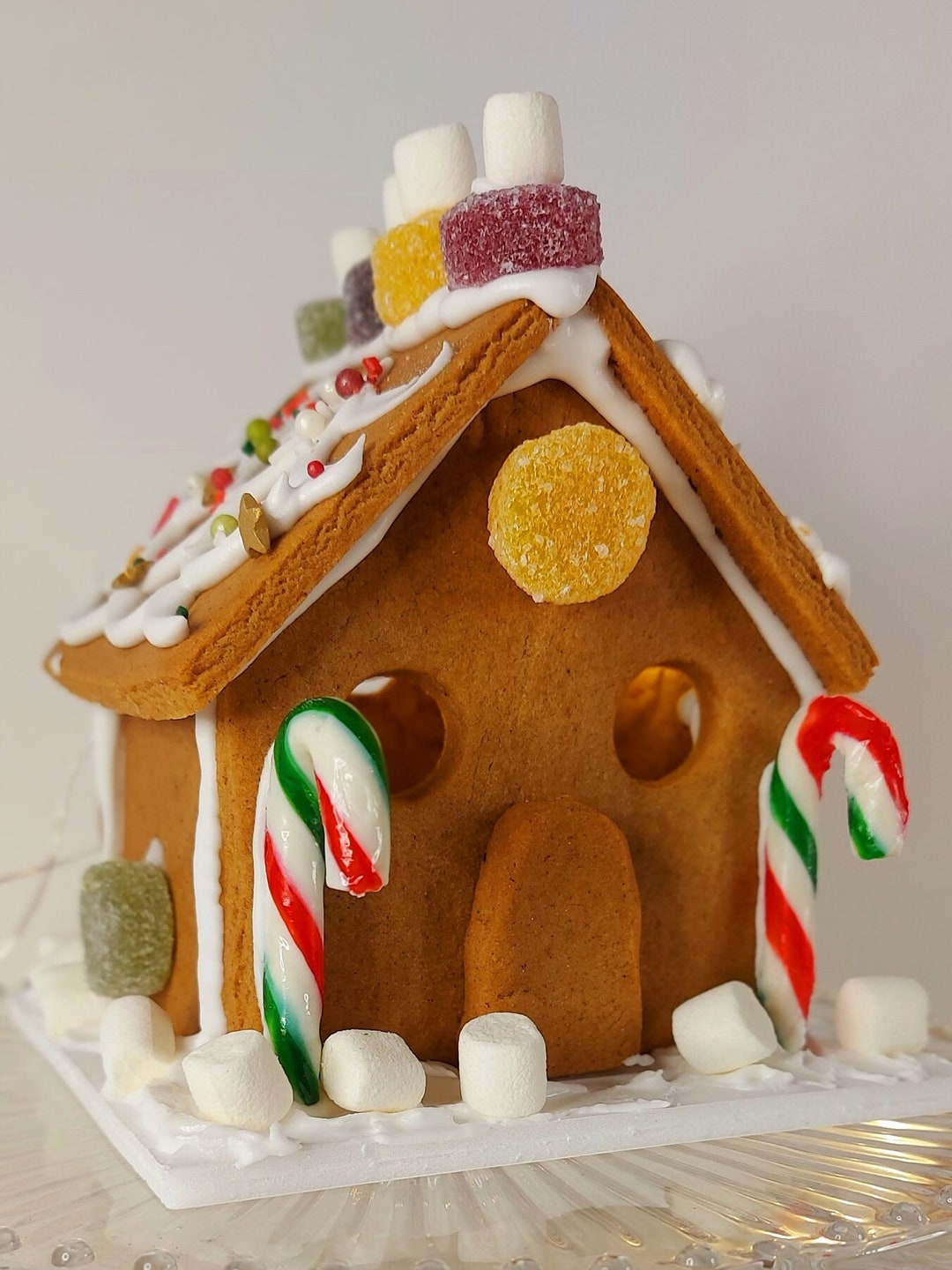 Gingerbread House DIY Kit |festive Holiday Decorating Set | Pre-baked ...
