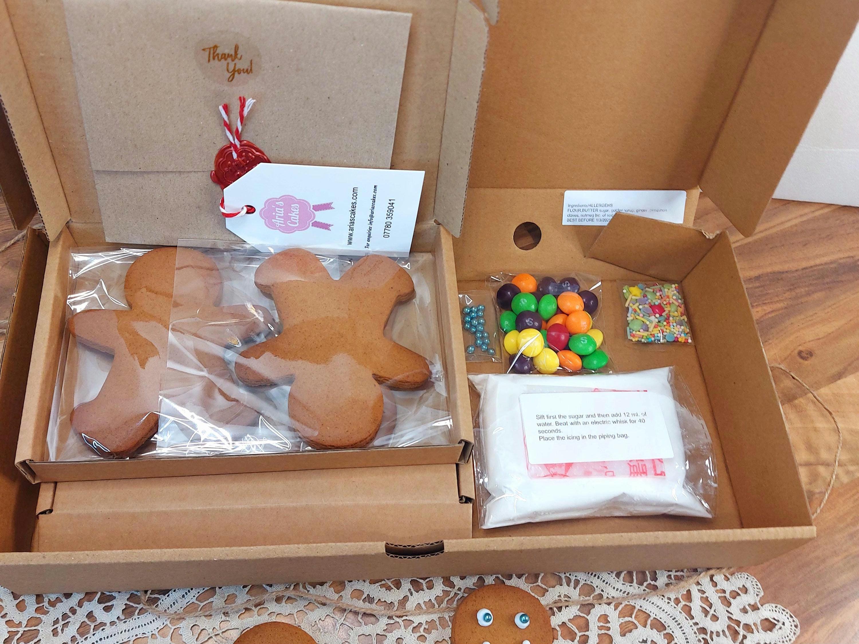 Gingerbread Men Decorating Kit: DIY Cookies, Sprinkles & Icing - Etsy