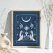 Blue Moon Goddesses Art Print - Feminine Energy Art -spirituality ...