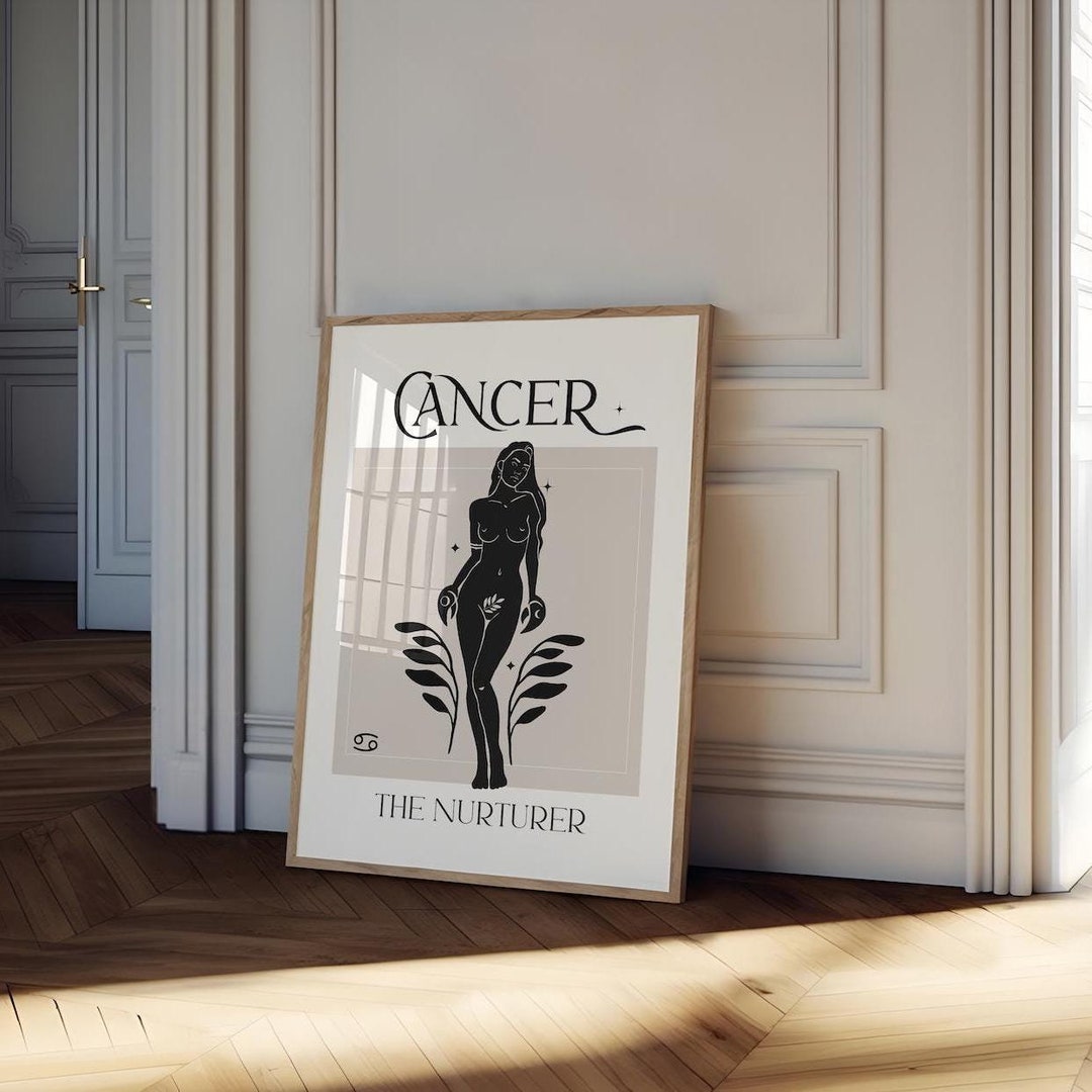 Cancer Zodiac Goddess Wall Art Poster/printable Zodiac Art/printable ...