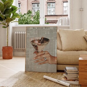 Pink Retro 8- Ball Cocktail Print | 8-ball Art | Cocktail | Retro ...