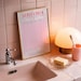 Blank Guest Check Print – Pink Guest Check Poster, Retro Art Print ...