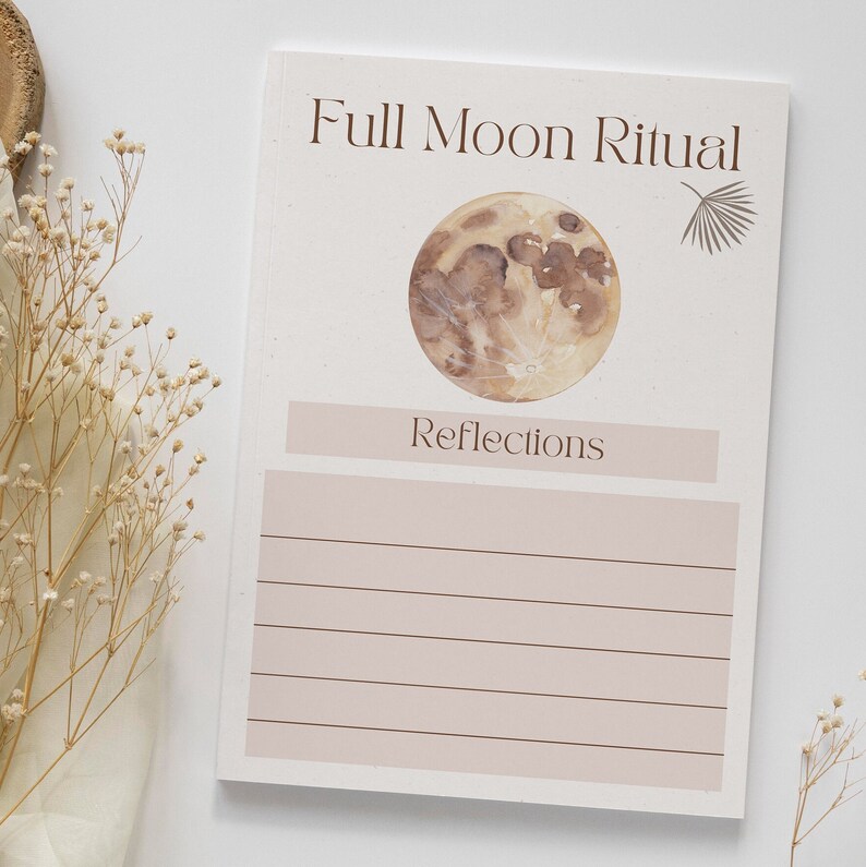 Printable New Moon & Full Moon Ritual Set/new Moon Ritual - Etsy