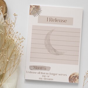 Printable New Moon & Full Moon Ritual Set/printable Moon Planner/ Full ...
