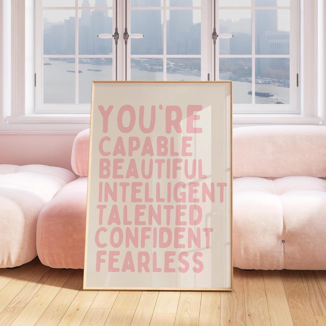 You Are Affirmation Print - Printable Wall Art - Self Love Wall Art ...