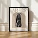 Aries Zodiac Goddess Wall Art Poster/printable Zodiac Art/printable ...
