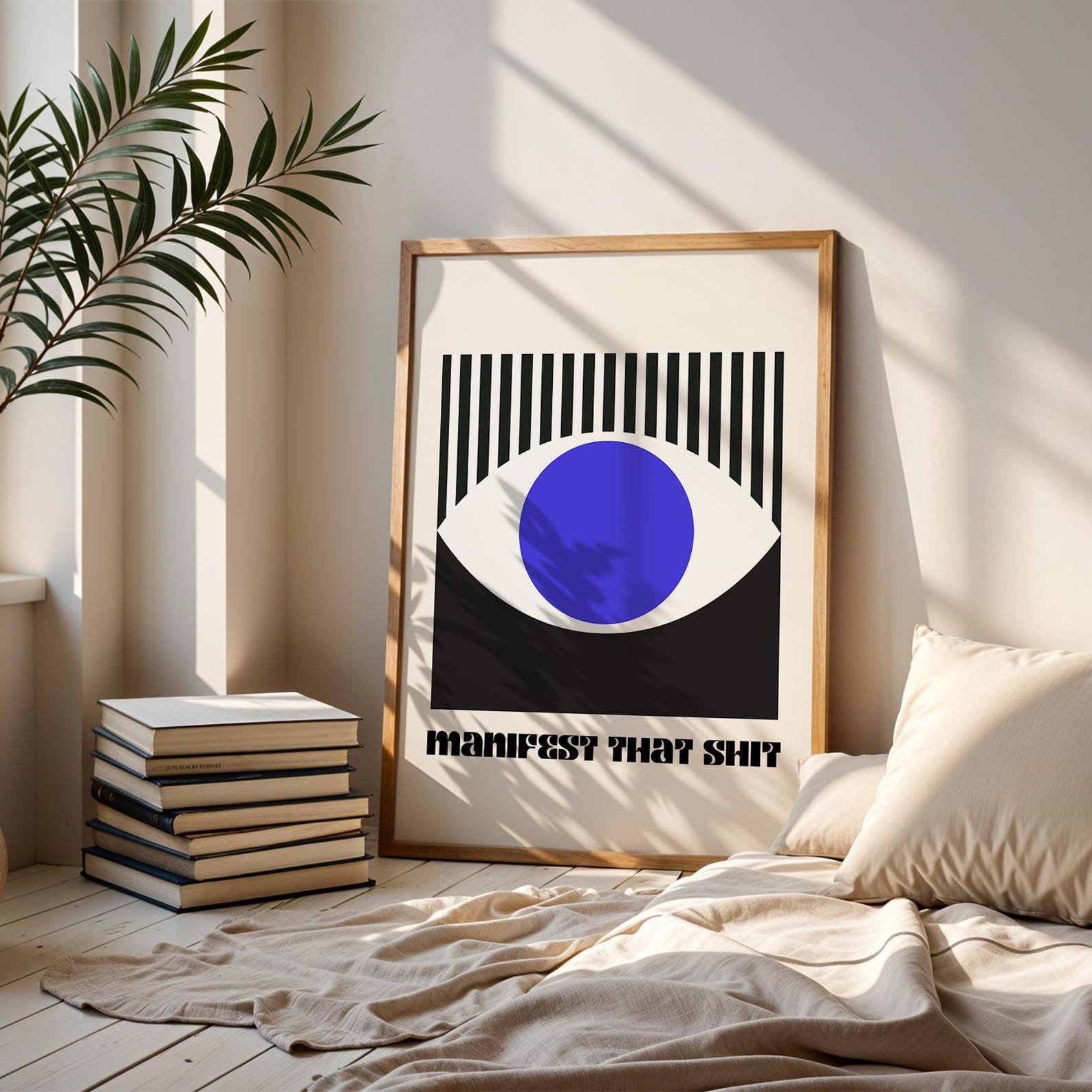 Bauhaus Evil Eye Manifest That Shit Quote Art Bauhaus Eye Art funny ...