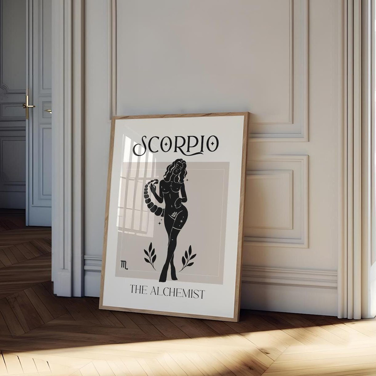 Scorpio Zodiac Goddess Wall Art Poster/printable Zodiac Art/printable ...