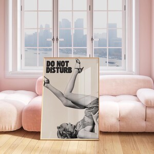 Trendy Retro Do Not Disturb Art Print - Funny Vintage Art Poster ...