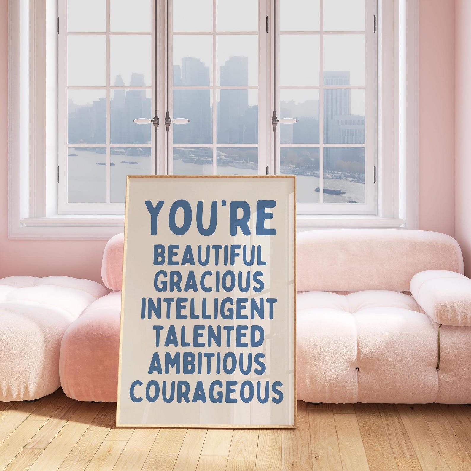 You Are Affirmation Art Poster - Printable Wall Art - Minimalist ...