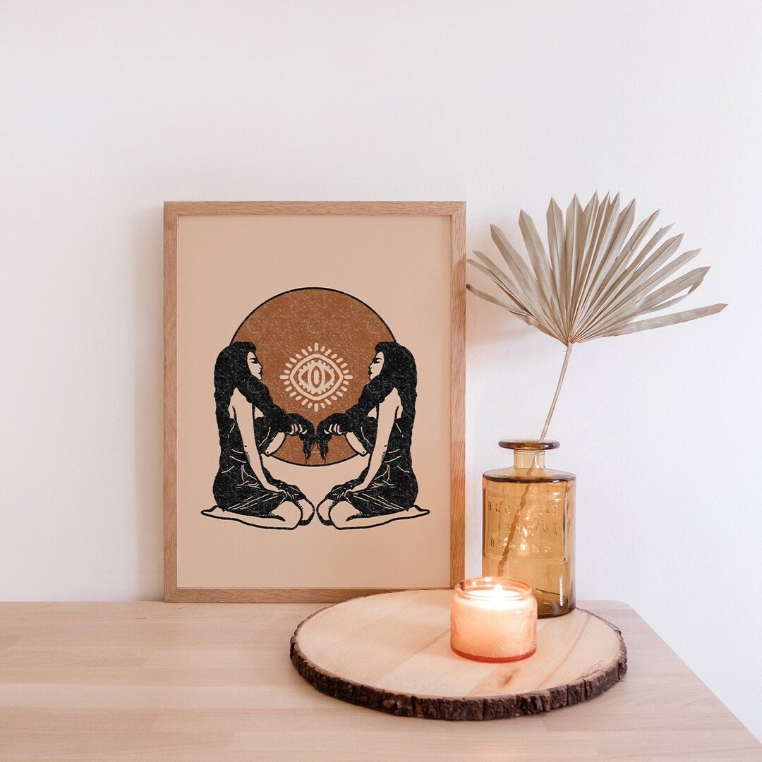 Vintage Sisterhood Artwork - Witchy Wall Decor - Spiritual Artwork ...
