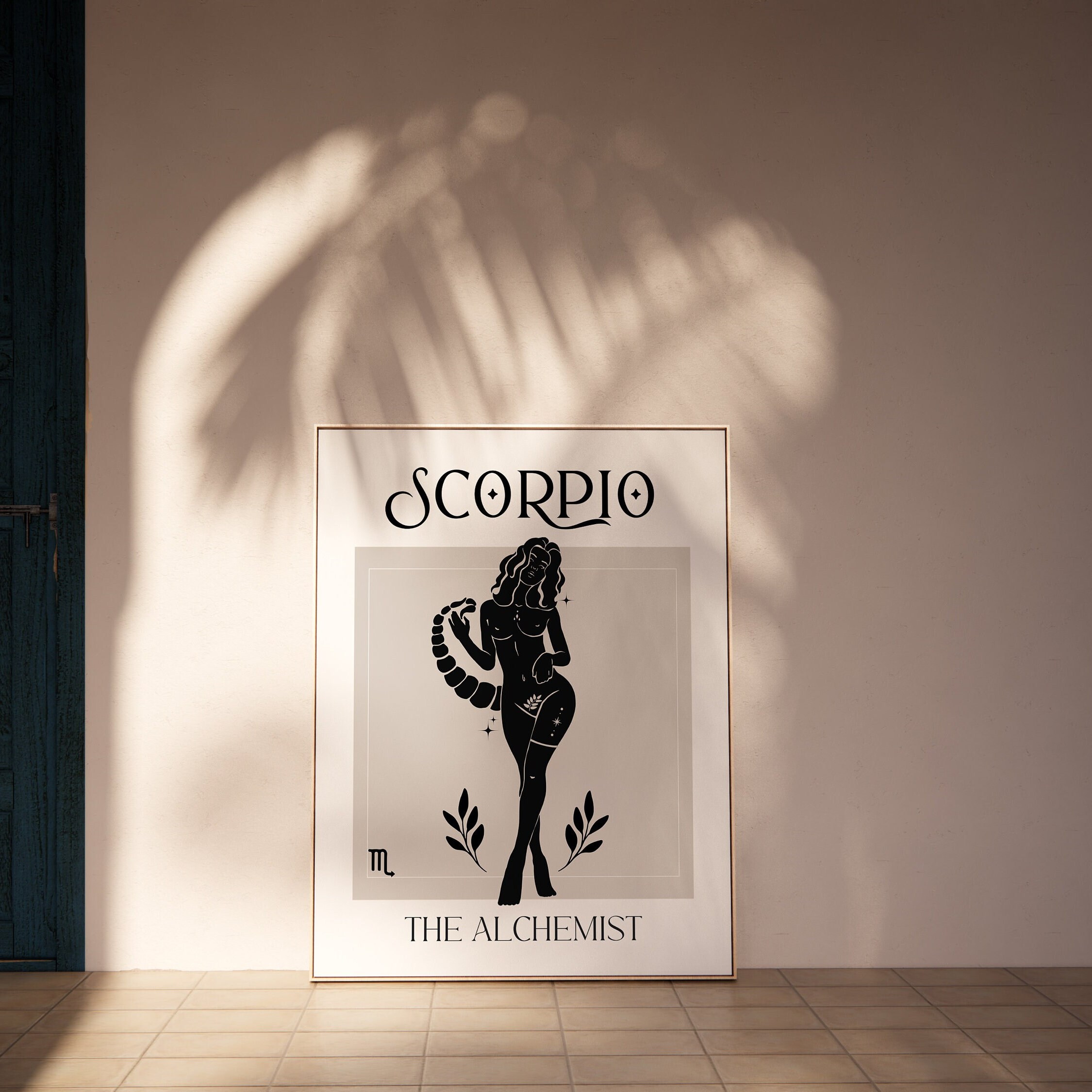 Scorpio Zodiac Goddess Wall Art Poster/printable Zodiac Art/printable ...