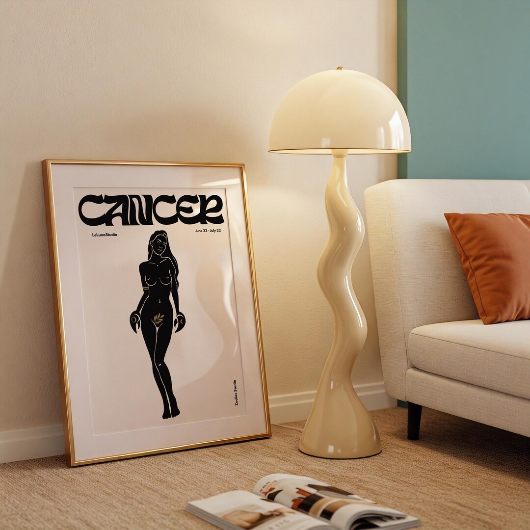 Black Retro Cancer Wall Art Poster/printable Art/minimalist Wall Art ...