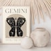 Gemini Zodiac Goddess Wall Art Poster/printable Zodiac Art/printable ...