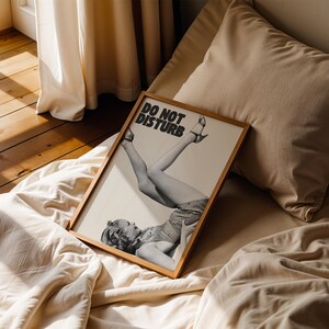Trendy Retro Do Not Disturb Art Print - Funny Vintage Art Poster ...
