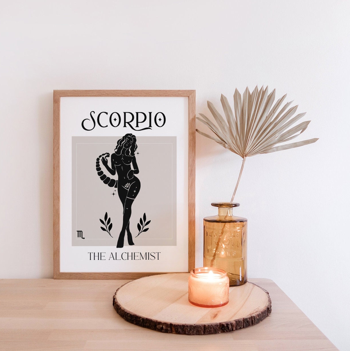 Scorpio Zodiac Goddess Wall Art Poster/printable Zodiac Art/printable ...