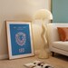 Pink & Blue Trendy Leo Wall Art Poster/cute Zodiac Poster/trendy ...