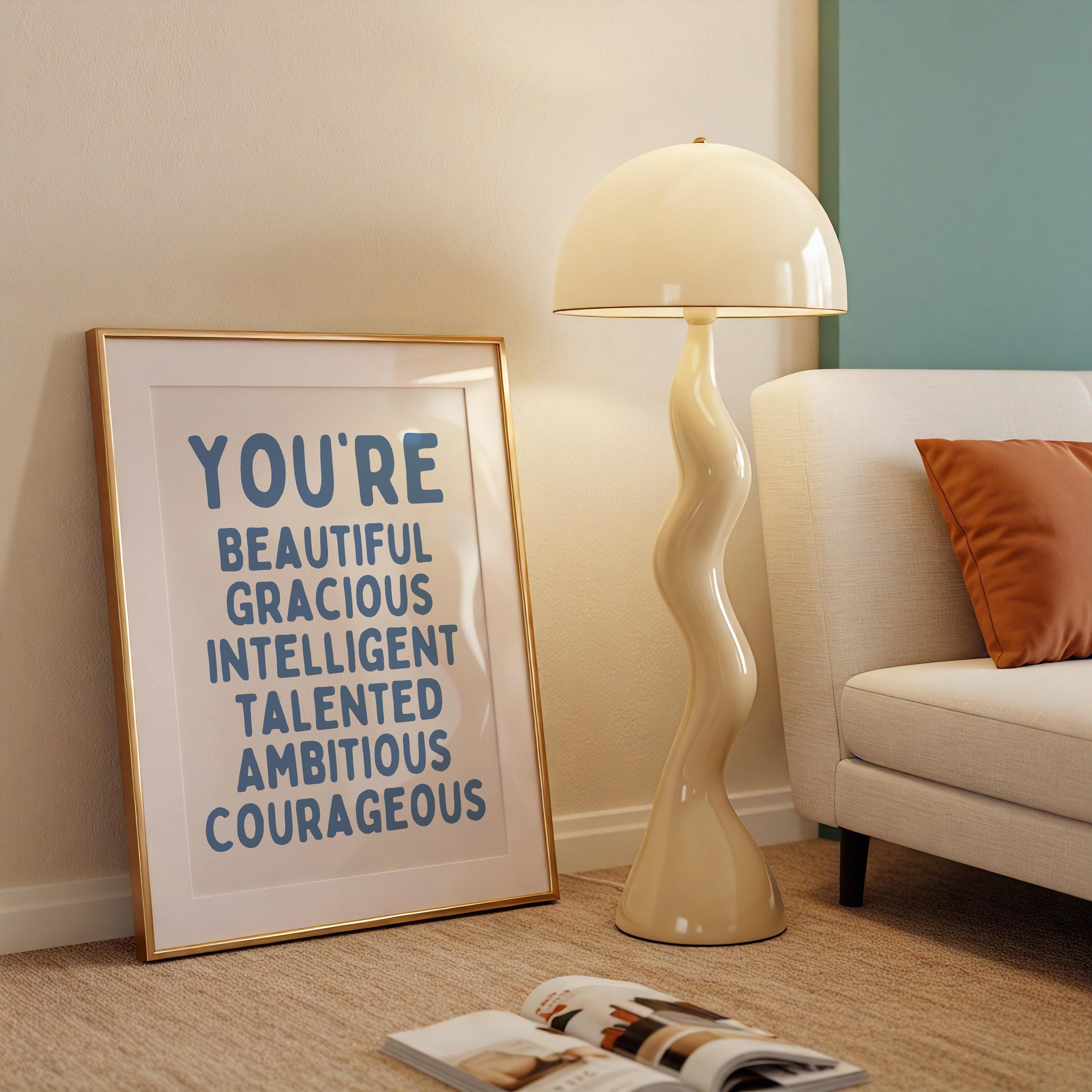 You Are Affirmation Art Poster - Printable Wall Art - Minimalist ...