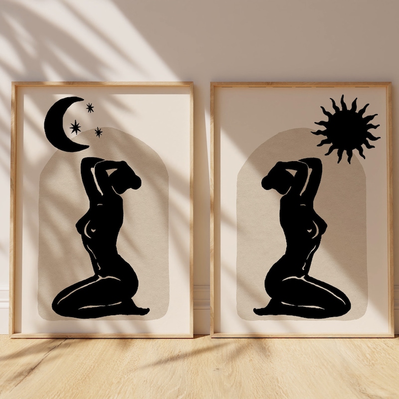 Moon Goddess Art Set - Etsy