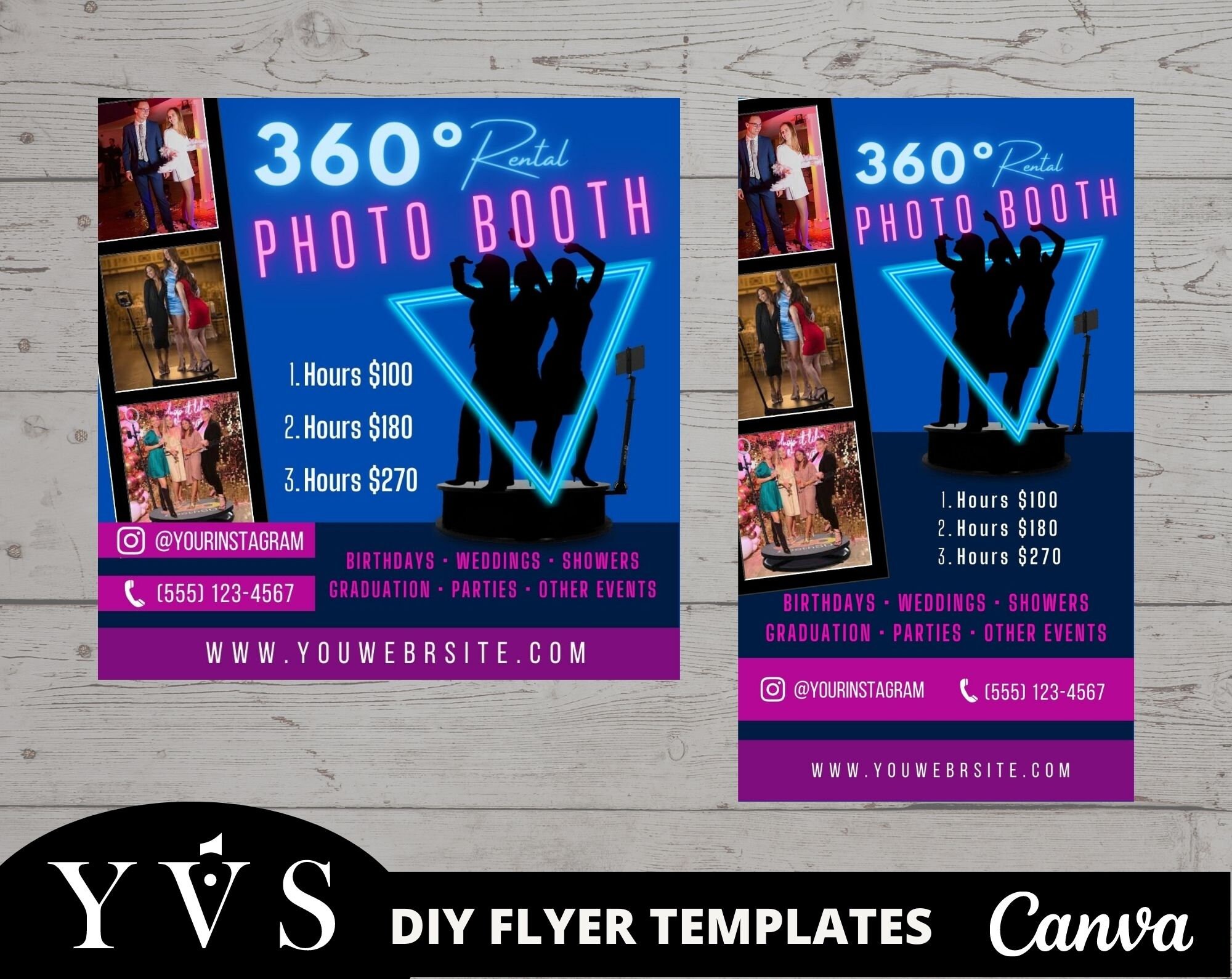 360 Photo Booth Flyer Graduation, 360 Photo Booth Flyer Wedding, 360 ...