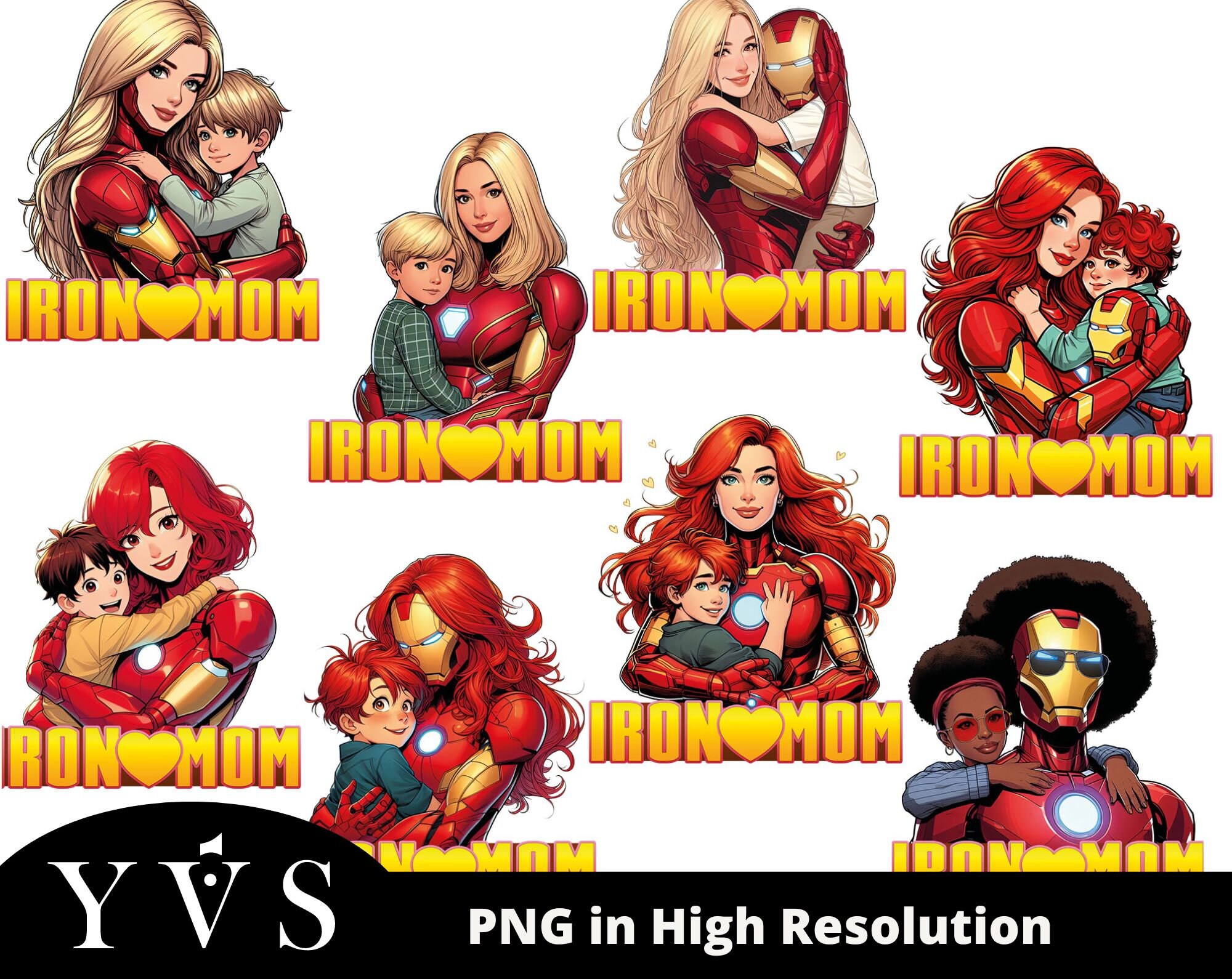 IRON MOM CLIPART, Png in High Resolution, Mom Clipart, Mother's Day Clipart, Mama Clipart ...