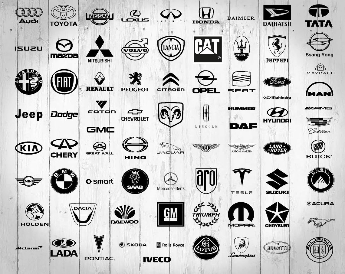 Car Logo SVG Bundle Car Logo Svg Files Vinyl Cut File SVG - Etsy