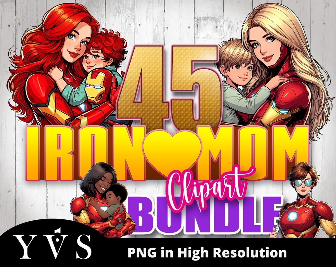 IRON MOM CLIPART, Png in High Resolution, Mom Clipart, Mother's Day Clipart, Mama Clipart ...