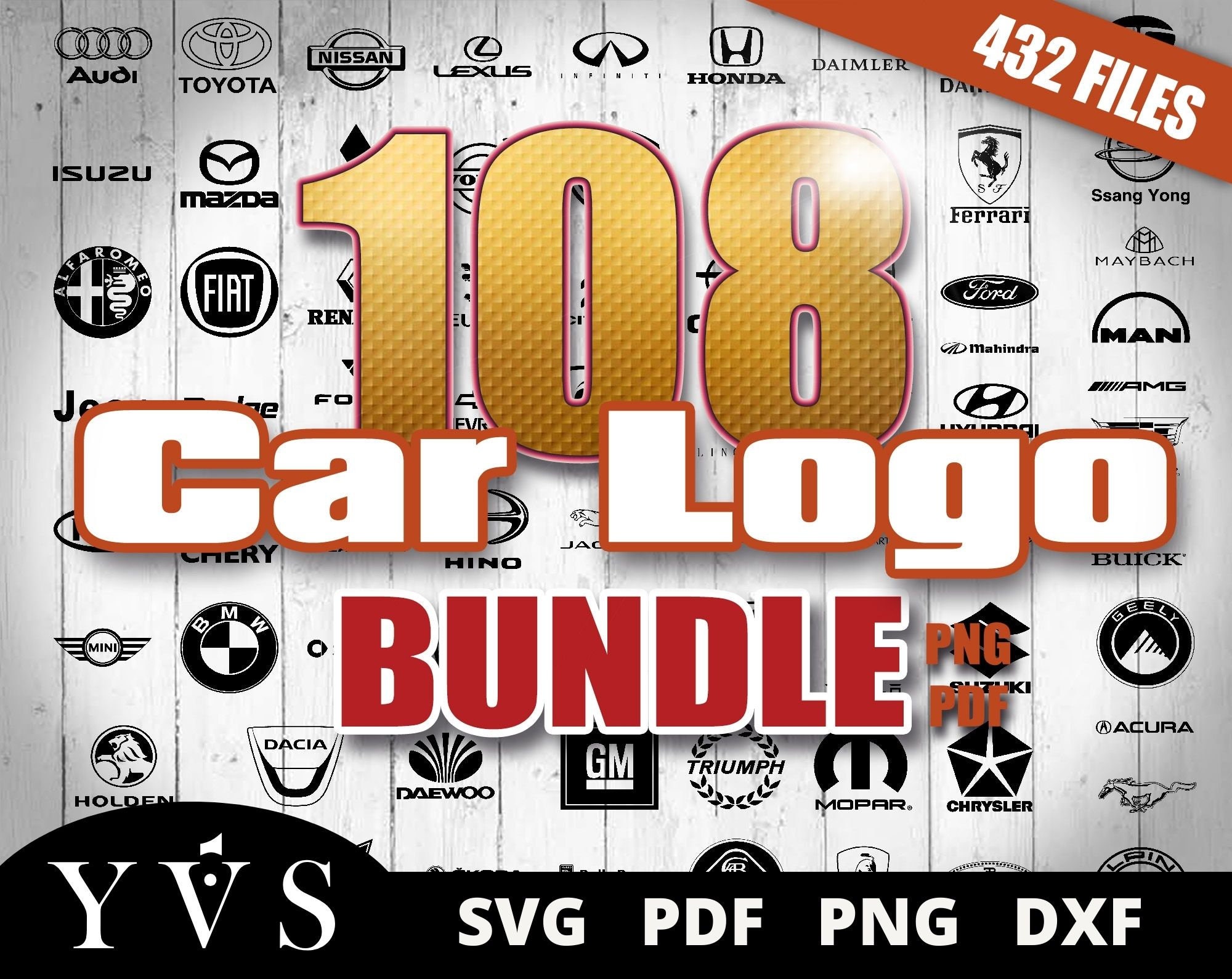 Auto Logo SVG Bundle, Auto Logo SVG-Dateien, Vinyl Schnitt Datei, SVG ...