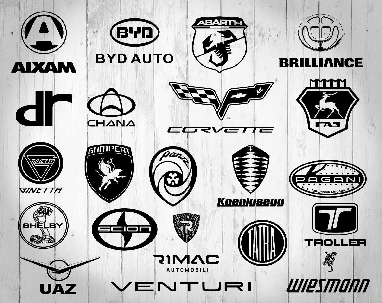 Car Logo SVG Bundle, Car Logo Svg Files, Vinyl Cut File, SVG Cut Logo ...