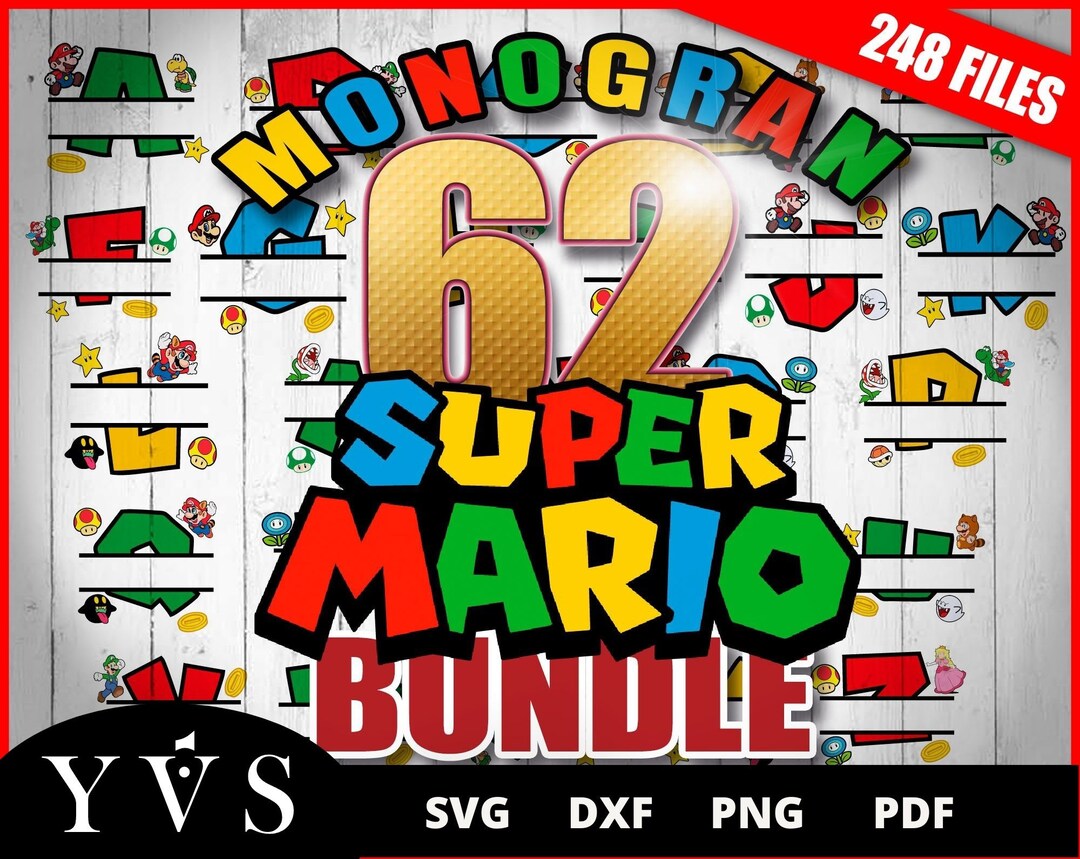 Super Mario Svg,super Mario Bundle,super Mario Png, Mario Bros Svg - Etsy