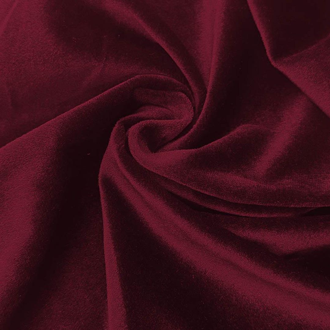 Per Yard -IR Velvet Fabric - Burgundy Color- Polyester - 55" Wide - Etsy