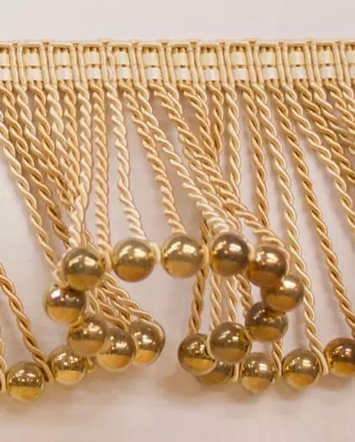 Per Yard-drapery Trim -gold - Beaded Trim -design 27 - Etsy