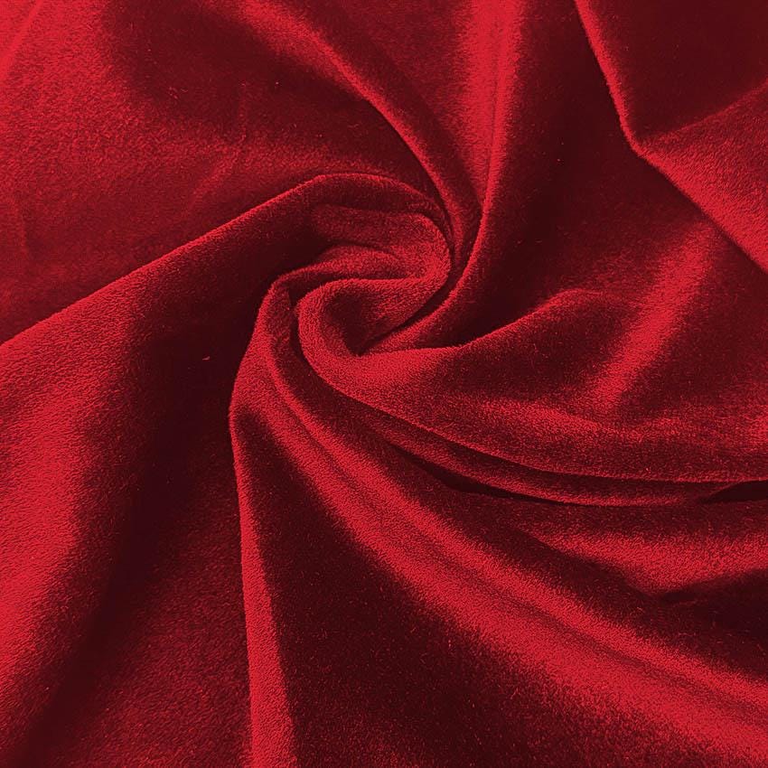 Per Yard -IR Velvet Fabric - Red Color- Polyester - 55" Wide - Etsy