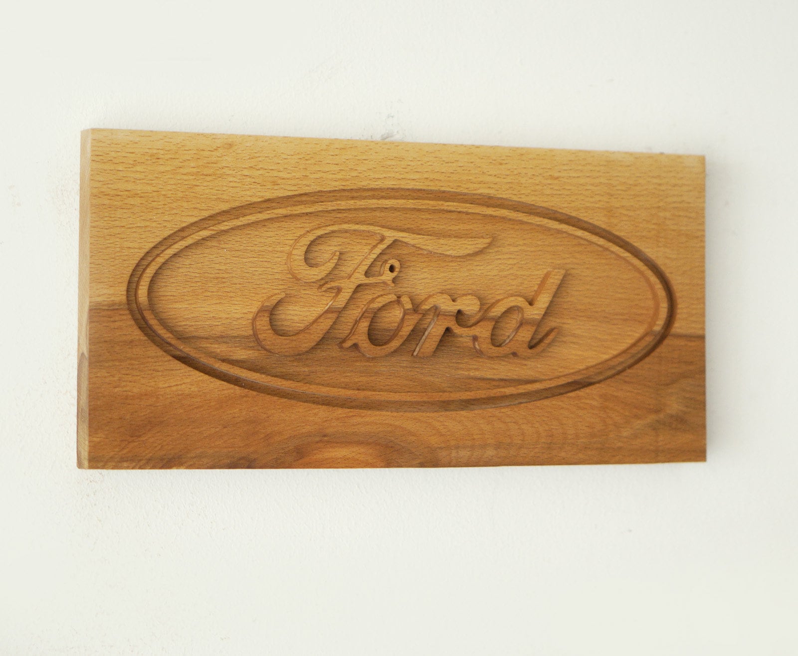 Wooden Ford Emblem for Garage Decor, Wooden Ford Logo, Wall Decor for ...