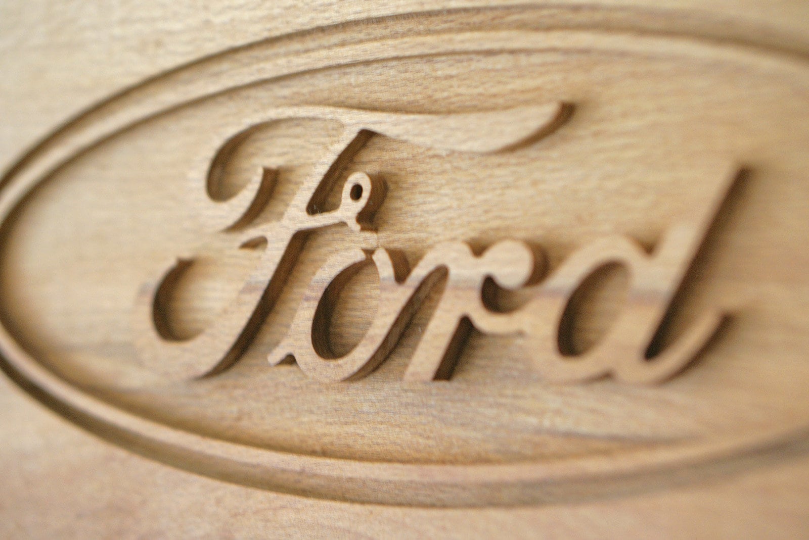 Wooden Ford Emblem for Garage Decor, Wooden Ford Logo, Wall Decor for ...