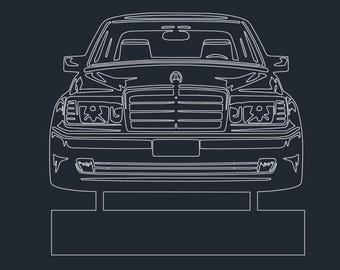 Mercedes-benz W124 DXF Svg Vector File for Laser Cut, Print, Vinyl ...