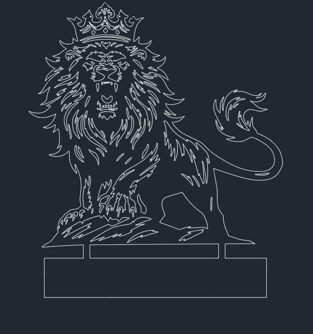 THE LION KING Dxf Laser Cut File - Etsy