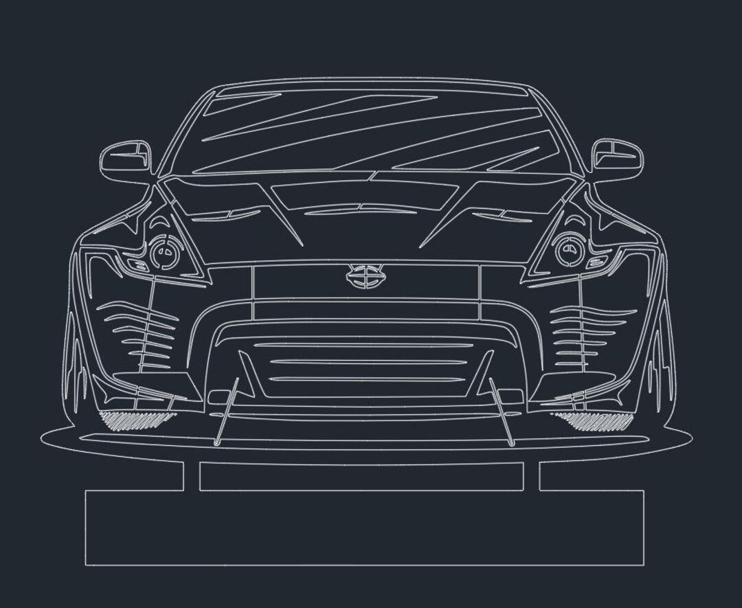 350Z DXF LASER CUT File - Etsy