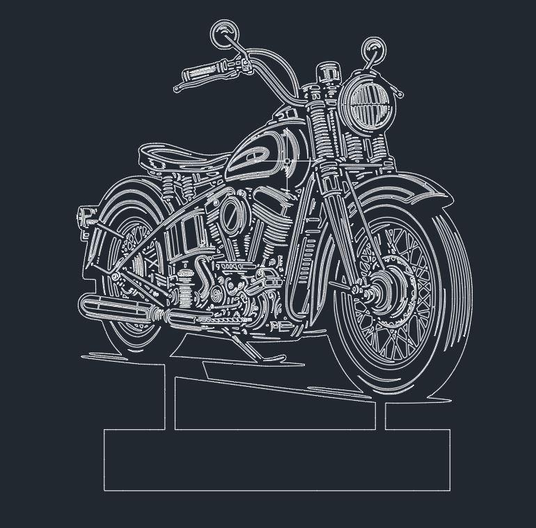 CHOPPER DXF LASER Cut File - Etsy