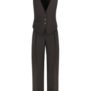 Low Cut Vest for Women, Wool Custom Vest, Sleeveless Vest, Ipantsstore ...