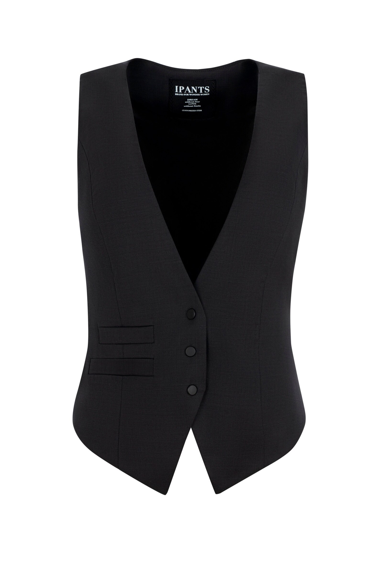 Low Cut Vest for Women, Wool Custom Vest, Sleeveless Vest, Ipantsstore ...