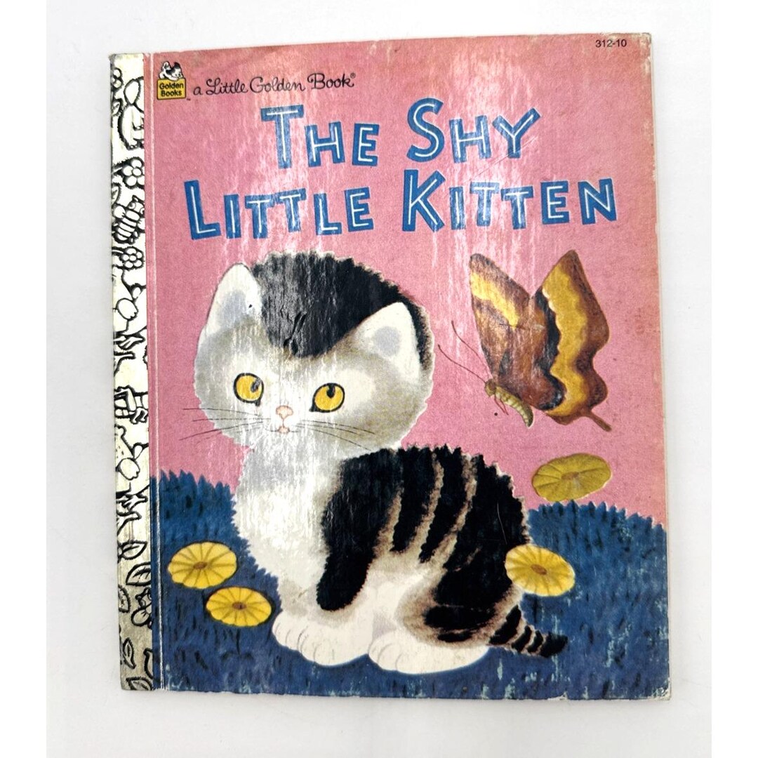 The Shy Little Kitten A Little Golden Book 1973 HC - Etsy