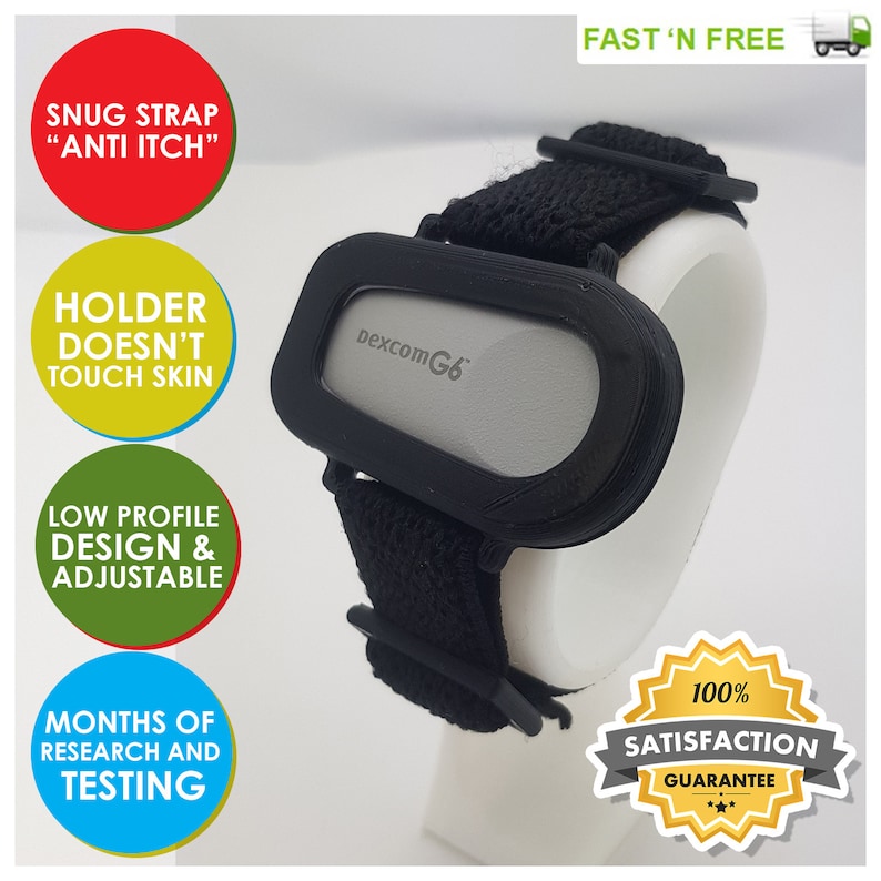Dexcom G6 Sensor Armband Holder Guardian Protects Sensor Black - Etsy