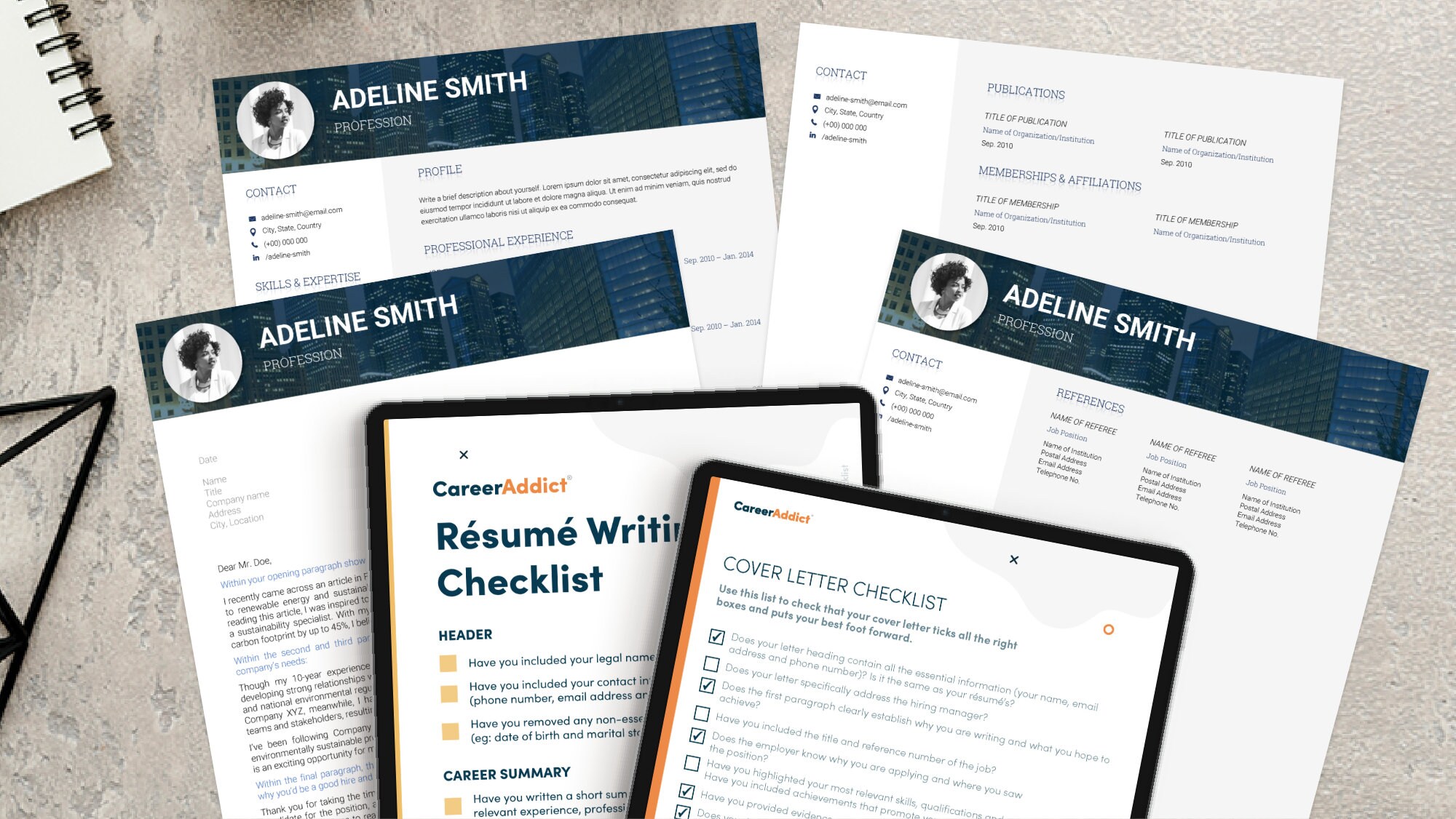 Powerhouse CV Template Bundle, Résumé Template Bundle, Business ...
